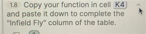 Solved Copy Your Function In Cell K And Paste It Chegg