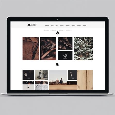 Gridbased Layout For A Portfolio Website Premium Ai Generated Image