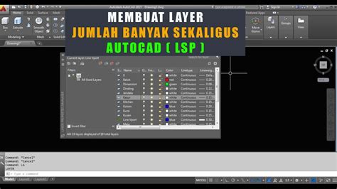 Autocad Lisp Cara Membuat Layer Mudah Dan Cepat How To Make Many Layers