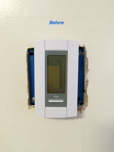 3d Printed Simple Thermostat Wall Trim Plates By Thomllama Pinshape