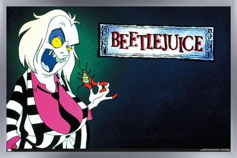 Beetlejuice Animated Key Art Wall Poster 22375 X 34 Framed
