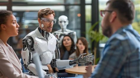 Advanced Robotics Training With Automation And Cybernetic Systems In A Futuristic Academy