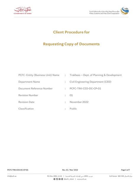 Trakhees Ced Cp 001 Client Procedure For Modifications Permit Rev