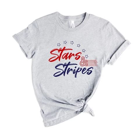 Simply Sage Market Womens Stars And Stripes Short Sleeve Graphic Tee