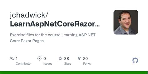 Github Jchadwick Learnaspnetcorerazorpages Exercise Files For The Course Learning Asp Net