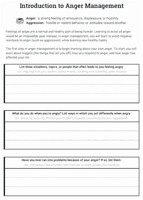 Impulse Control Worksheets Printable Elegant Impulse Control Worksheets