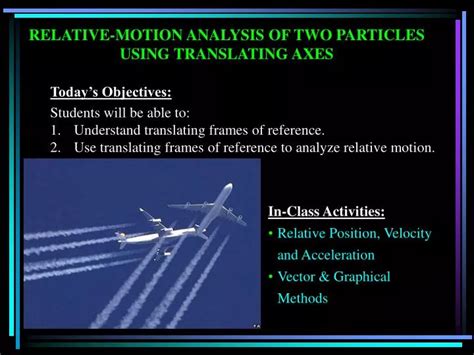 ppt relative motion analysis of two particles using translating axes