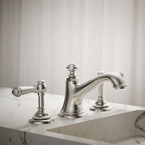 Kohler Artifacts Vibrant Polished Nickel Widespread Watersense Bathroom