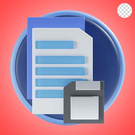 Premium PSD Save File Icon