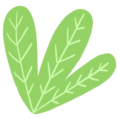 Cartoon Cute Leaf Tropical Element 24699086 Png