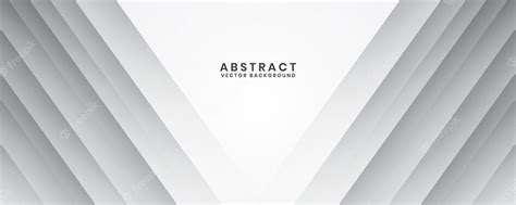 Premium Vector 3d White Geometric Abstract Background Overlap Layer