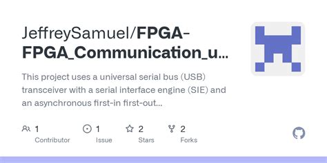 Github Jeffreysamuel Fpga Fpga Communication Using Usb2 0 This