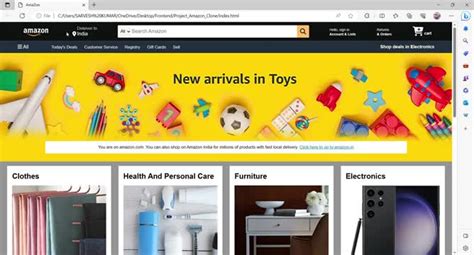 Sarvesh Kumar On Linkedin Today I Cloned The Amazon Website Using