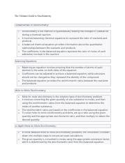 A Comprehensive Guide To Stoichiometry Fundamentals Balancing