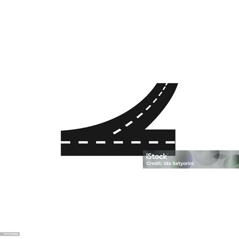 도로 로고의 포크 갈림길에 대한 스톡 벡터 아트 및 기타 이미지 갈림길 거리 고름 Istock