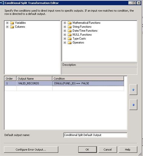 Hick Null Values In Fields Or Rows Handling In Ssis Expression