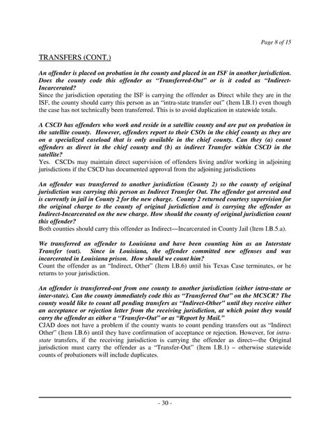 Tdcj Cjad Data Manual Page 30 The Portal To Texas History