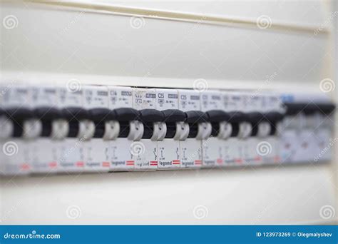 New Modern Plastic Electrical Panel Houses Editorial Stock Image Image Of Control Component