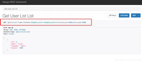 Django Djangofilterbackend Django Filter Csdn博客