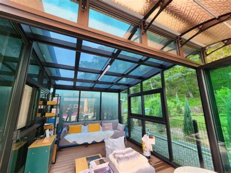 전원주택 썬룸 테라스 천정 유리 창문 뜨거운 복사 열 차단 햇빛차단 눈부심차단 썬팅 필름 시공 네이버 블로그