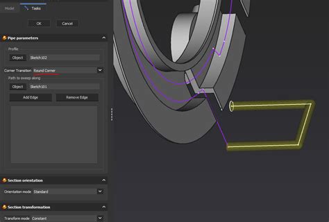 Really Stuggling With The Additive Pipe Tool Is This Out Of Freecads