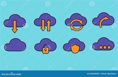 Set Of Loading Icons Buffer Loader Or Preloader Vector Illustration Cartoondealer Com
