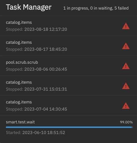 Multiple Issues Popping Up Regarding Smart Scans Scrubs Zfs Health And Ui Stability