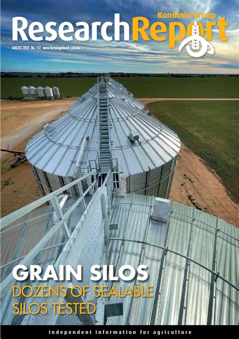 Grain Silos Tested Kondinin Group Research Report 2022 Stored Grain