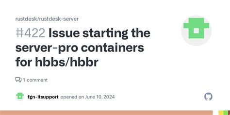 issue starting the server pro containers for hbbs hbbr · issue 422