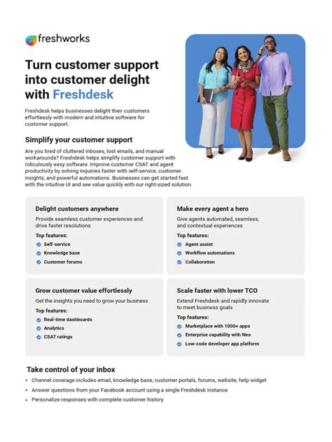 Freshdesk Supportdesk Datasheet Pdf Mobile App Automation