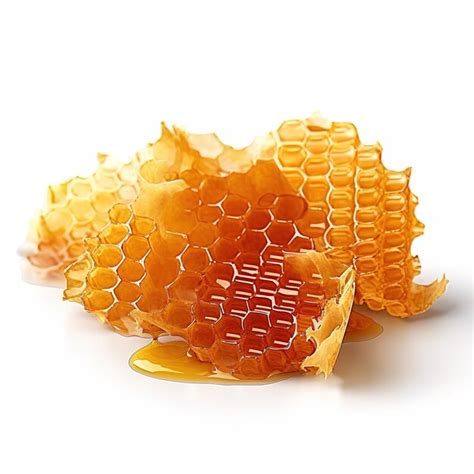 Premium AI Image Close Up Of Honeycomb