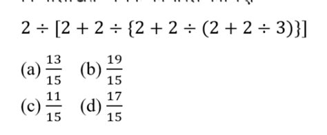 [2 Div [ 2 2 Div { 2 2 Div 2 2 Div 3 } ] ] A 1513