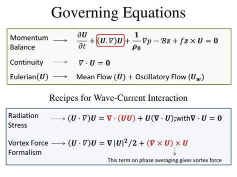 Ppt Wave Current Interaction Wec In The Coawst Modeling System Powerpoint Presentation Id