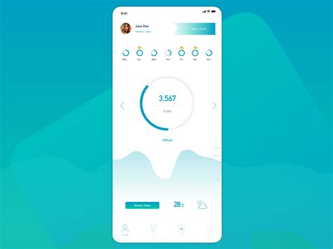 Step Counter App By Meguru Kai On Dribbble
