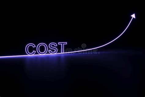 Cost Neon Concept Self Illumination Background 3d Stock Illustration