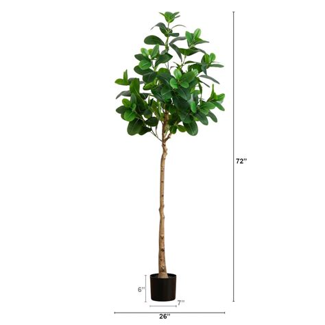 Nearly Natural 6ft Artificial Audrey Ficus Tree