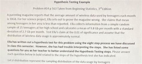 Solved Steps In Hypothesis Testing Check For Normality Chegg