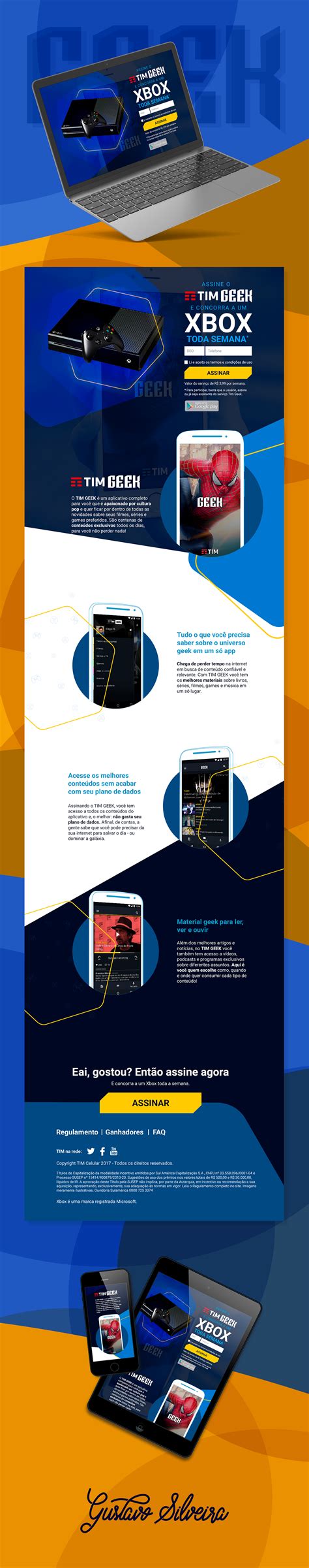 tim geek landing page ui on behance