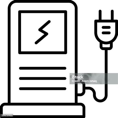 자동차 충전소 개념 전기 충전 지점 벡터 아이콘 디자인 자동차 서비스 및 자동차 수리점 기호 로리 예비 부품 사인 자동차 정비사 재고 일러스트 0명에 대한 스톡 벡터 아트