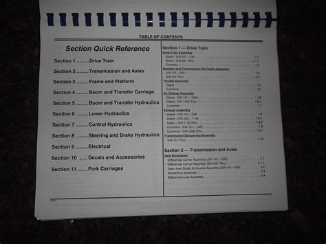 Lull Jlg 844b Series Telehandler Forklift Illustrated Parts Manual Book