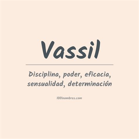 Significado Del Nombre Vassil