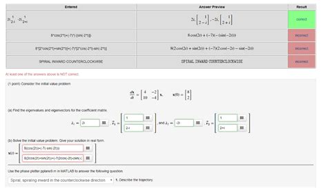 solved 1 point consider the initial value problem a