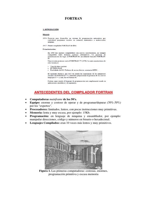 Intro Fortran Pdf Compilador Lenguaje Ensamblador