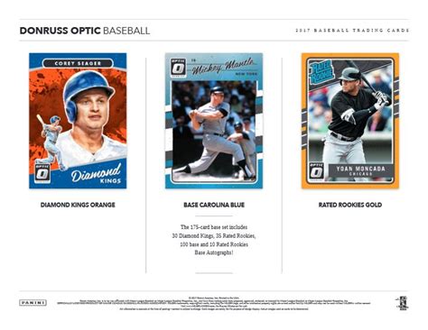 2017 Panini Donruss Optic Baseball Hobby Box Breakaway Sports Cards