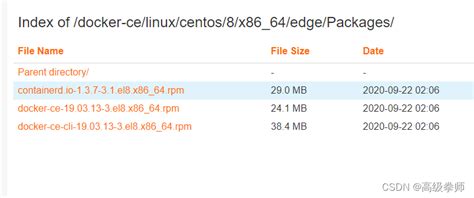 Centos8 安装 Docker Ce报 软件包 137 31el8x8664 与 Runc（由