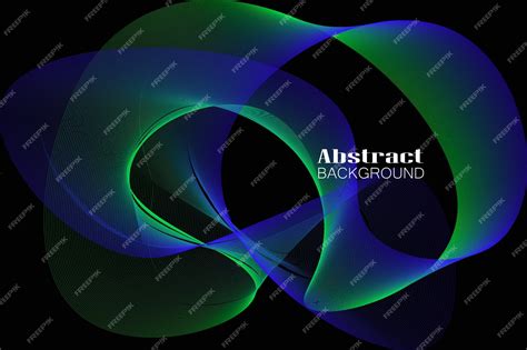 Premium Vector Abstract Background With Dynamic Linear Waves Vector Illustration In Flat