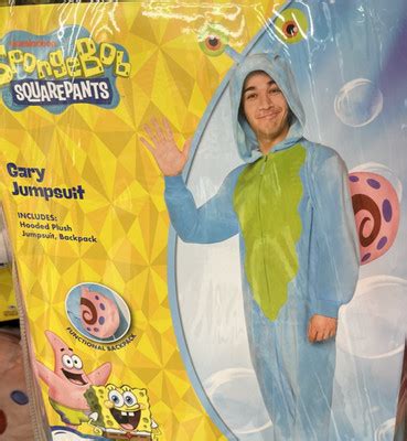 Gary The Snail Halloween Costume Adult Spongebob Squarepants Sm Lxl