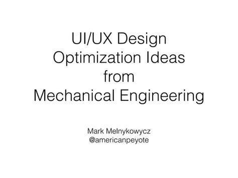 Uxui Optimization Pdf
