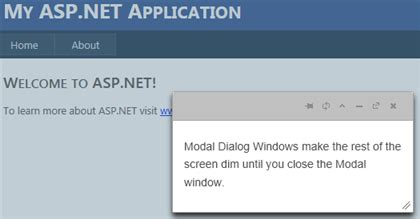 Using The Modal Dialog Option ComponentOne Extender Controls For ASP NET Web Forms