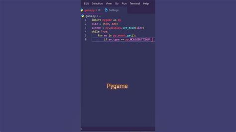 Game Development In Python Pyhton Coding Programming Python Code Hacker Javascript Html